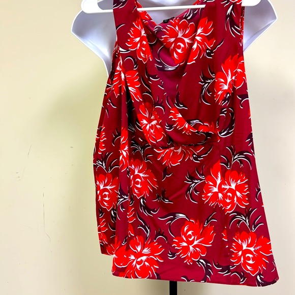 Talbots | Tops | Talbots Red Print Top | Poshmark